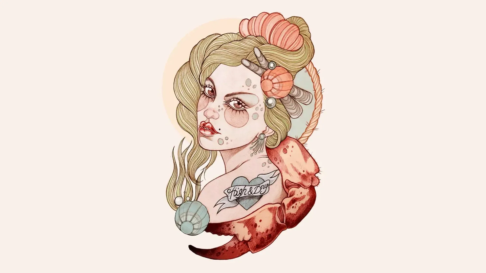 Liz Clements, ilustraciones de retrato vintage | Creatyum Media